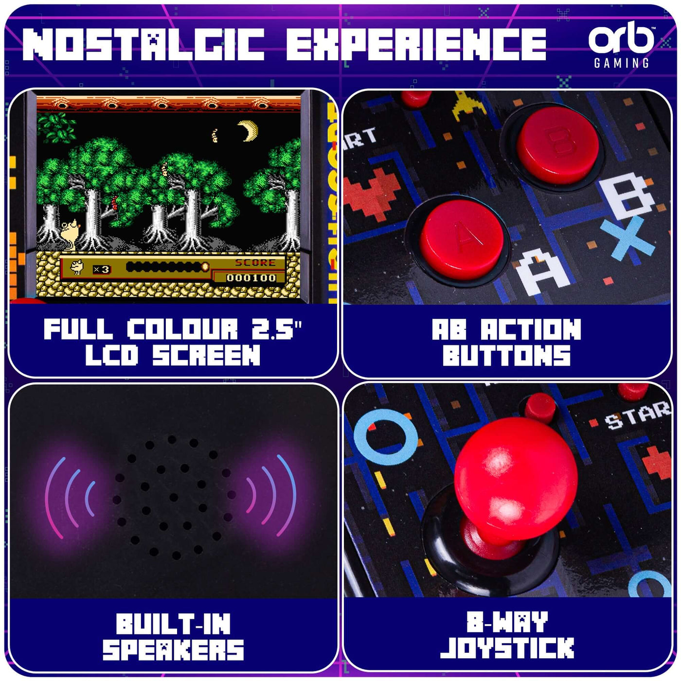 Orb - Retro Mini Arcade Machine (300 Games) — Thumbs Up!