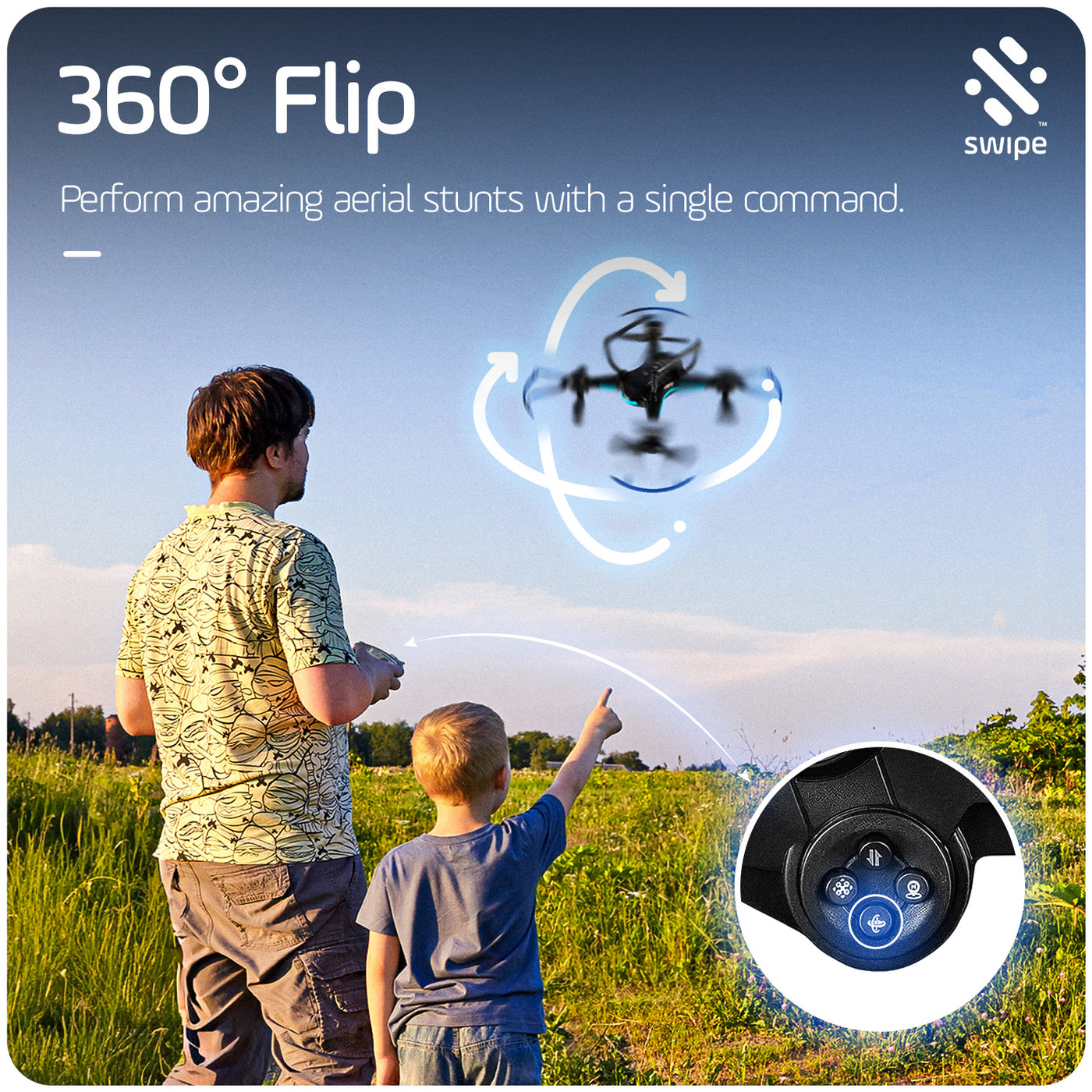 Swipe - Air Blade Drone | License-Free Flying Fun — Thumbs Up!