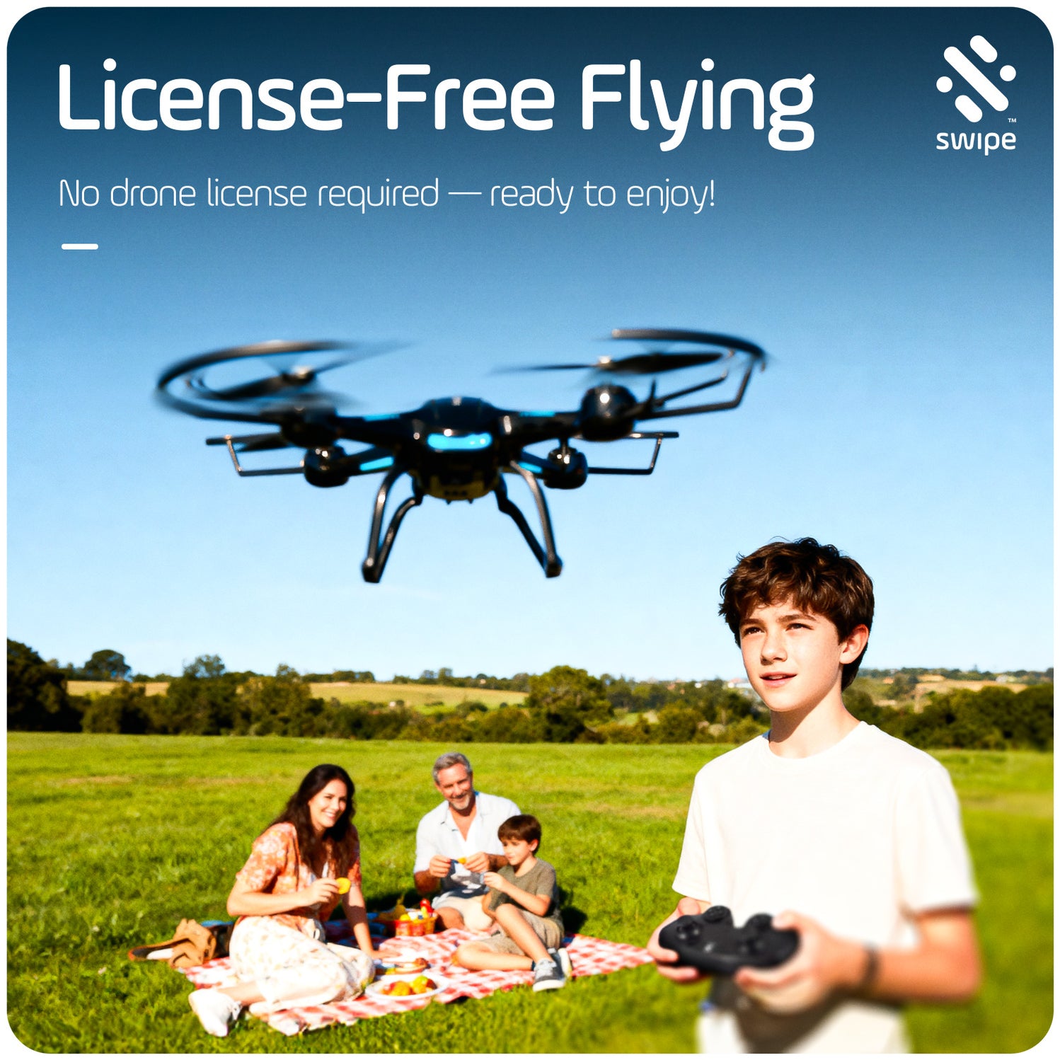 Swipe - Air Blade Drone | License-Free Flying Fun — Thumbs Up!