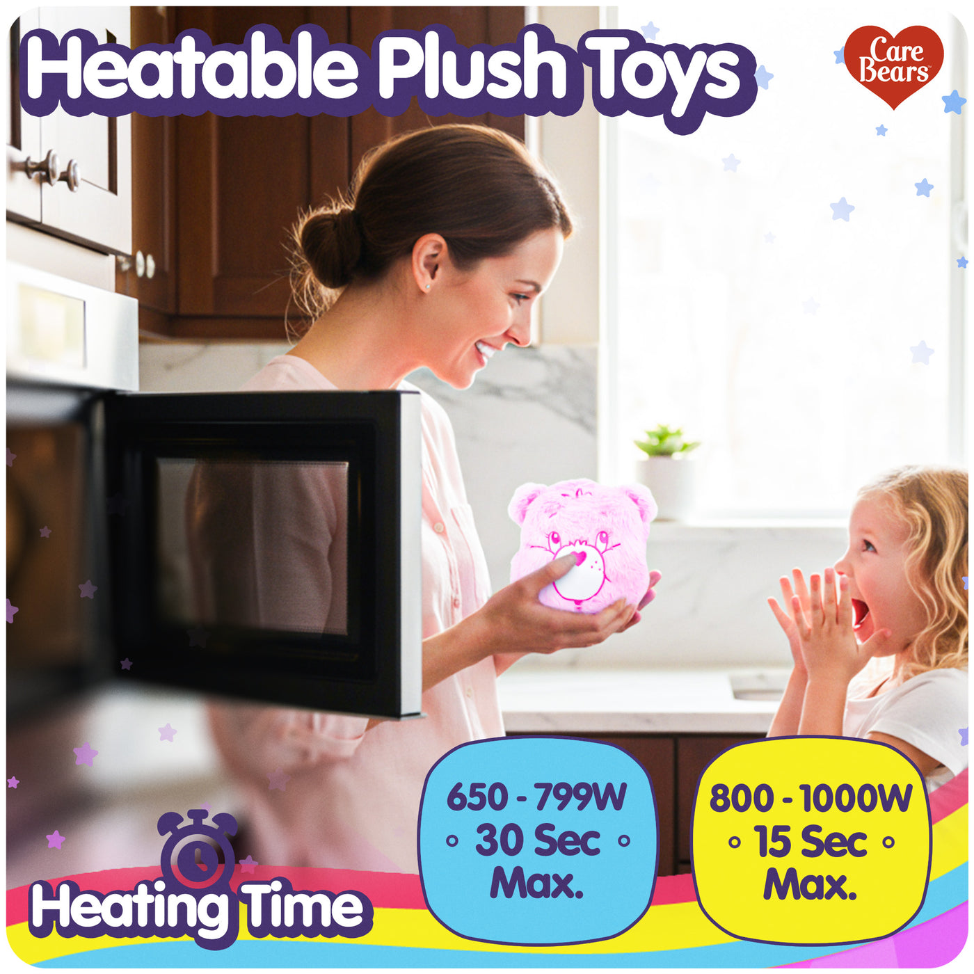Care Bears Cheer Bear Heatable Plush | Microwavable Soft Toy for Kids ...