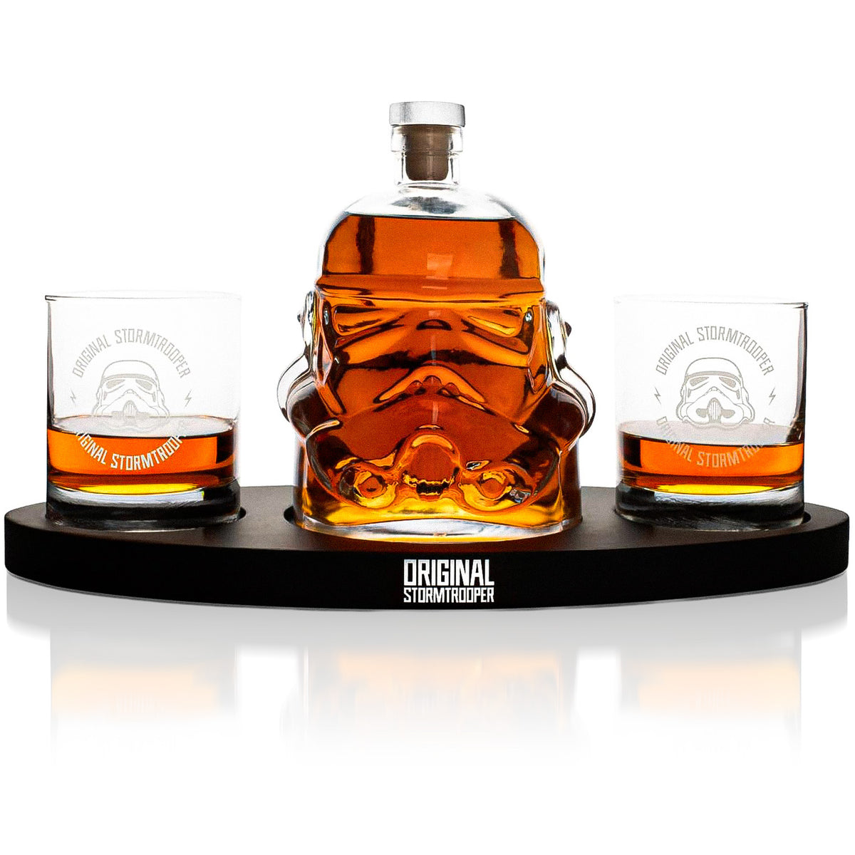 Original Stormtrooper 3D Helmet Decanter Set with Tray — Thumbs Up!