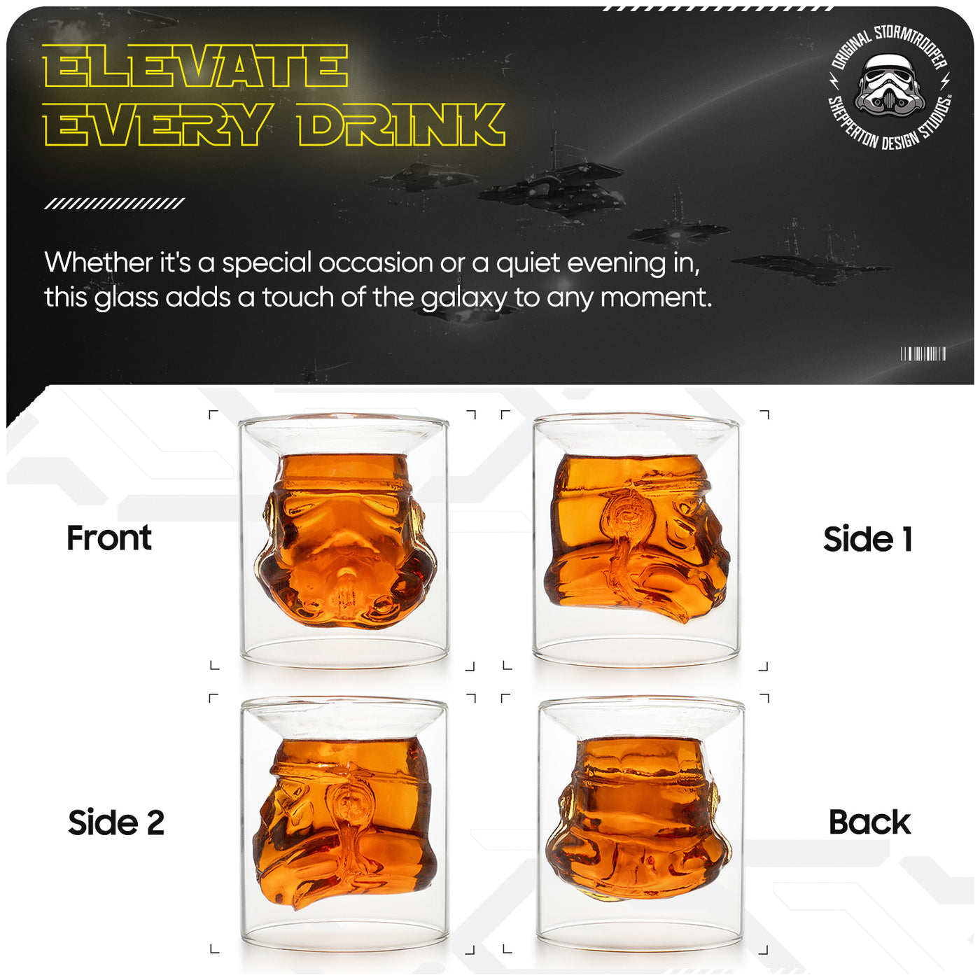 Stormtrooper Whiskey Glass: Perfect Gift for Star Wars Fans — Thumbs Up!