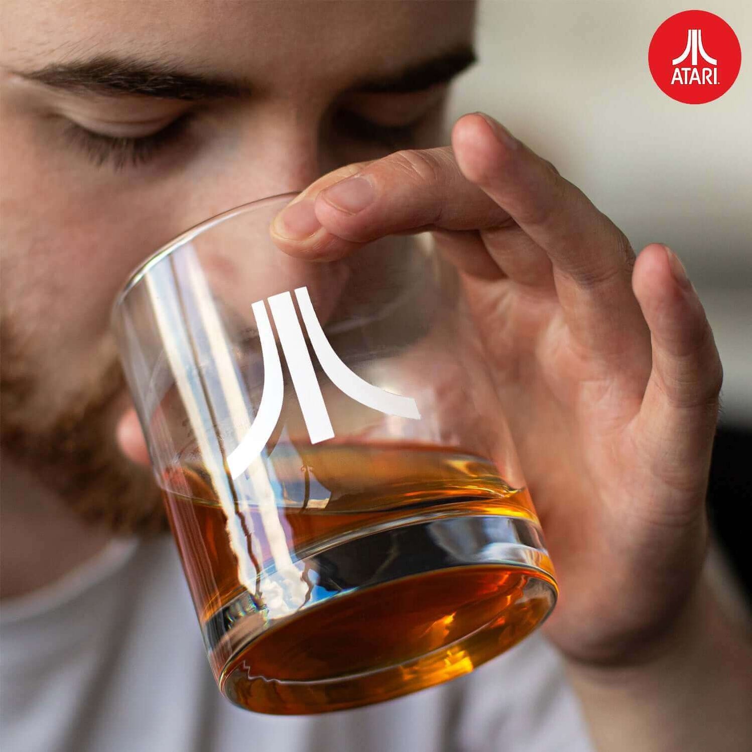 Atari CX-10 Controller Decanter & Glass Set — Thumbs Up!