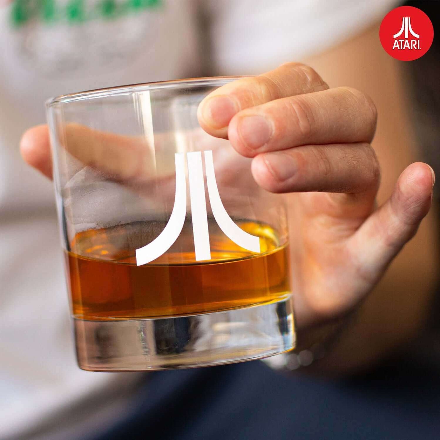 Atari CX-10 Controller Decanter & Glass Set — Thumbs Up!