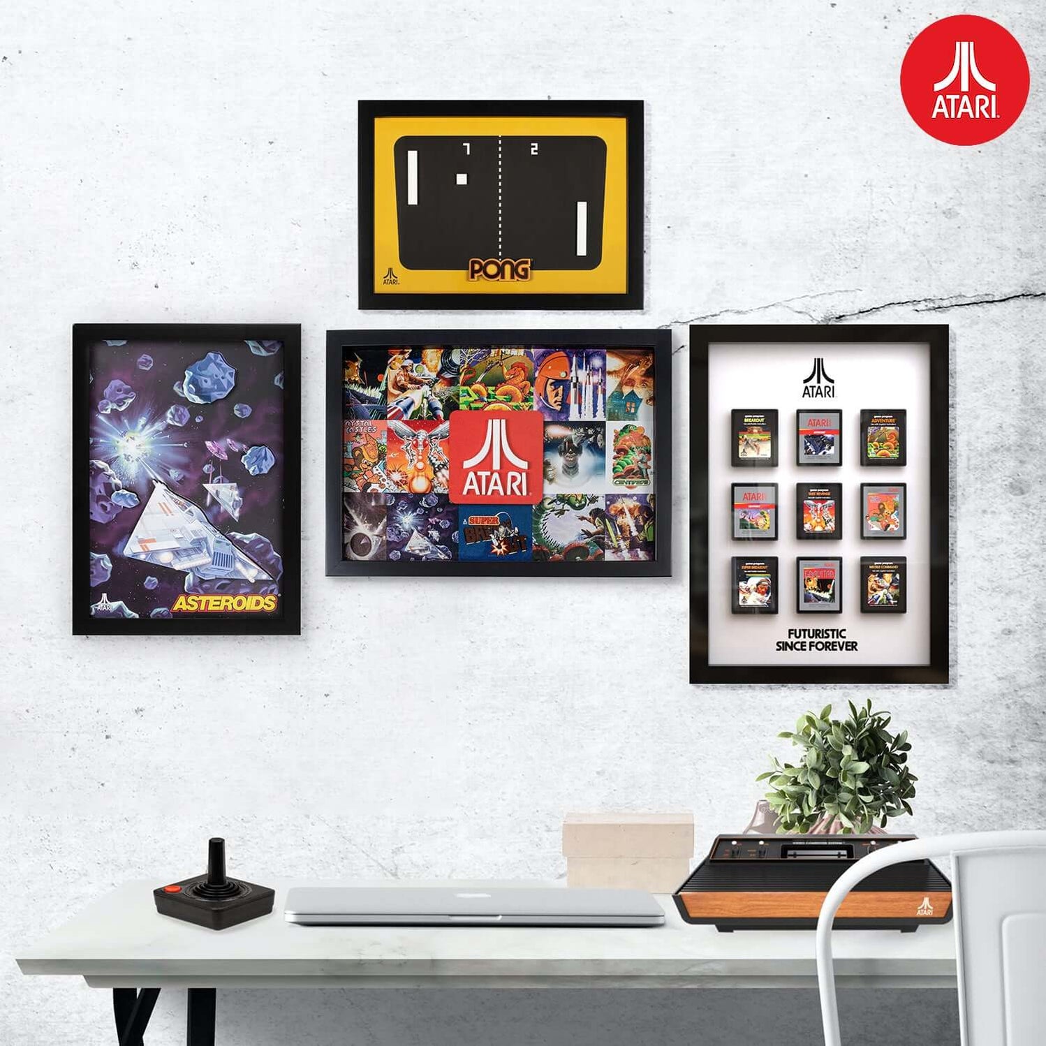 Official Atari Games 3D Wall Art | Vintage Gaming Decor — Thumbs Up!