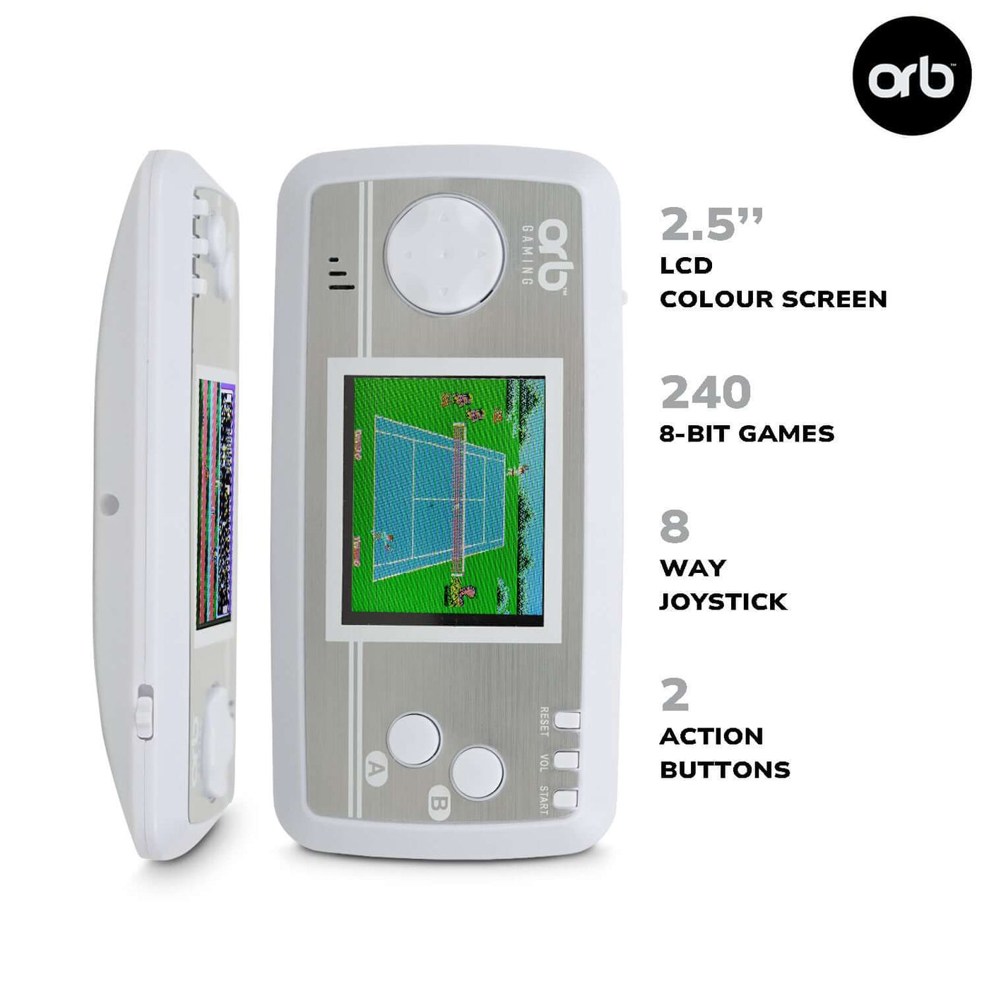 Orb - Retro Mini 240-in-1 Handheld Game Console — Thumbs Up!