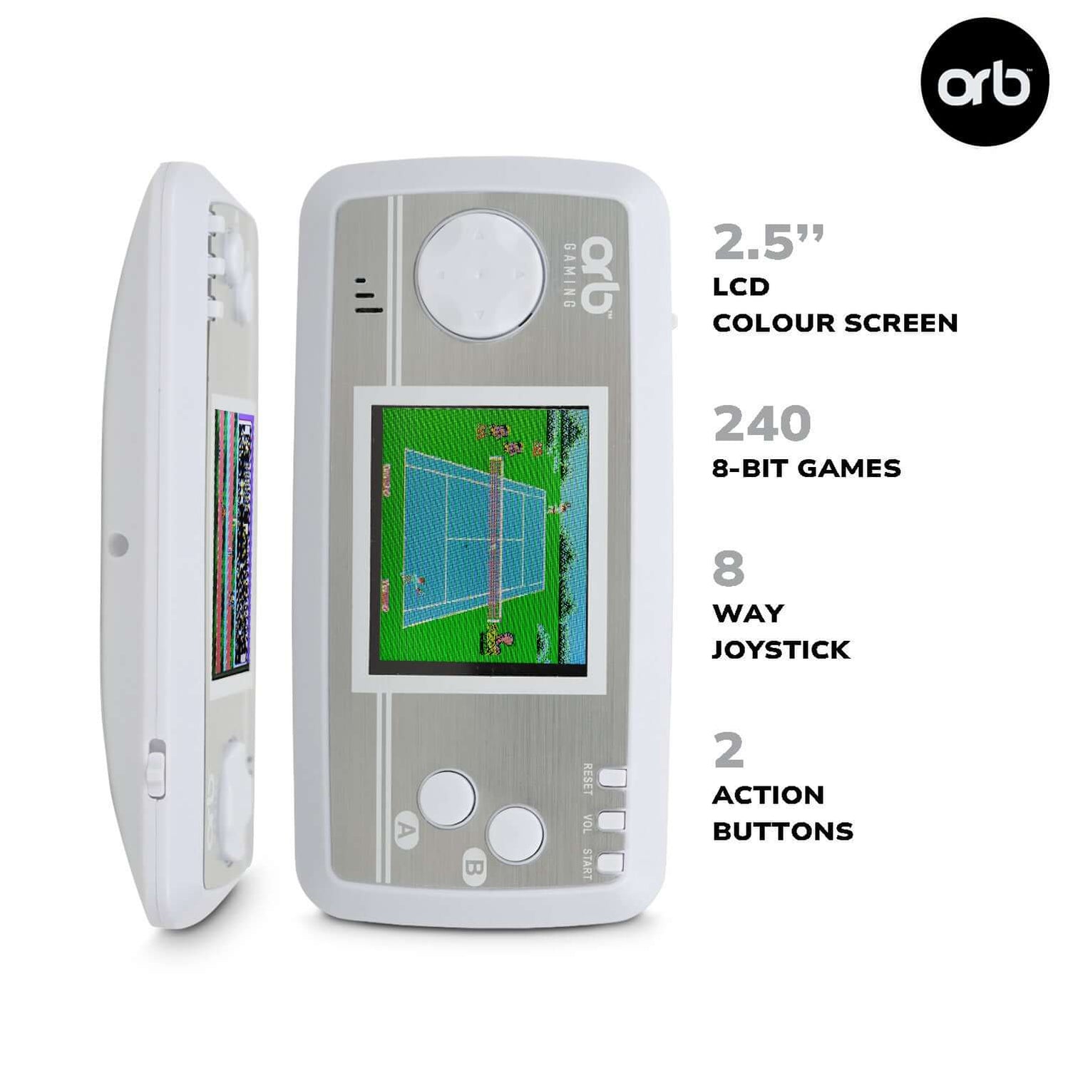 Orb - Retro Mini 240-in-1 Handheld Game Console — Thumbs Up!