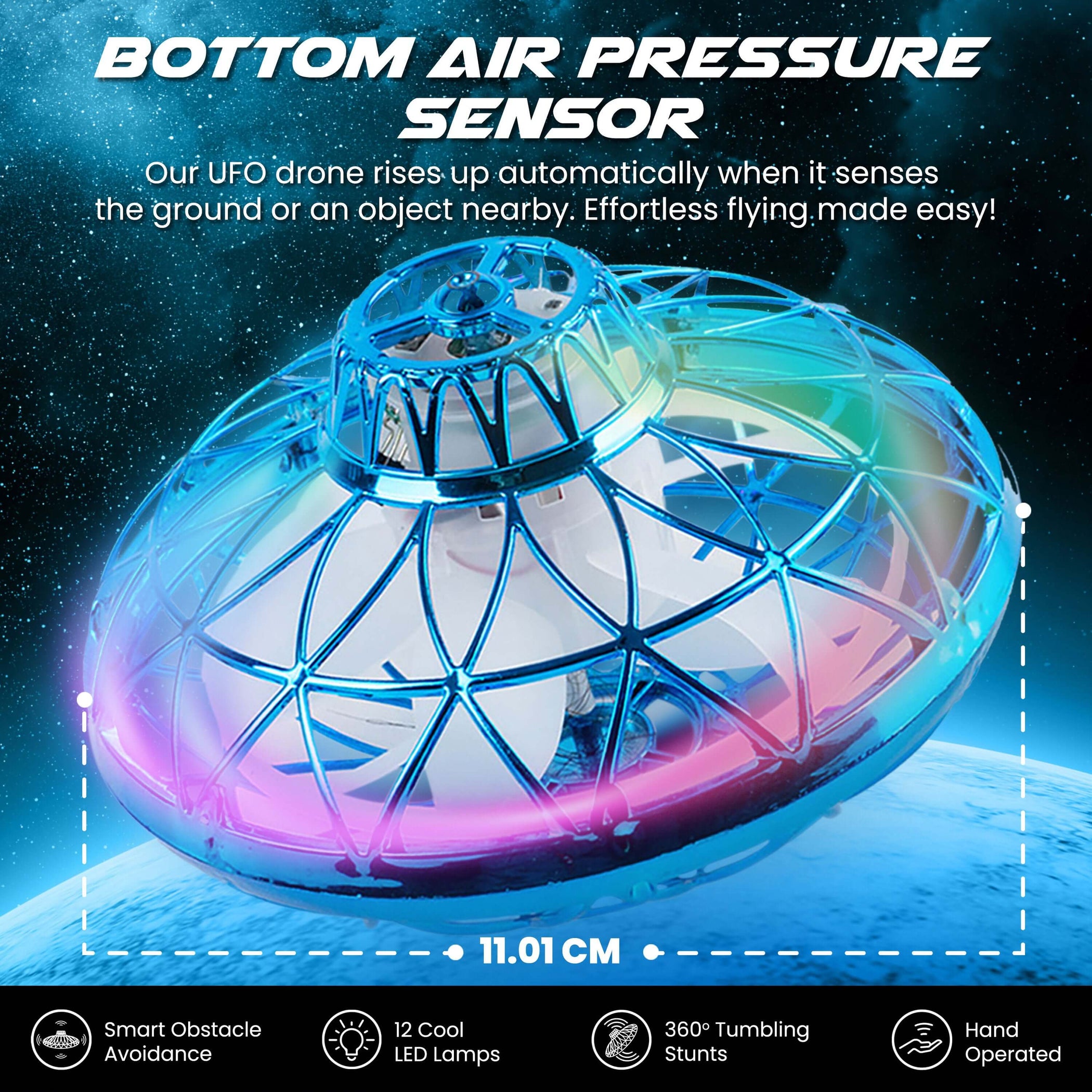 Swipe UFO Drone - Hand Gesture Control — Thumbs Up!